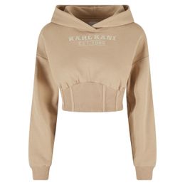 Kapuzenpullover Karl Kani "Karl Kani Damen", Damen, Gr. XL, sand, 70% Baumwolle, 30% Polyester, normal, ohne Ausschnitt, Pullover Kapuzenpullover