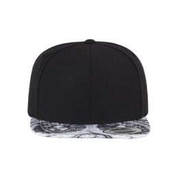 Flex Cap Flexfit "Flexfit Unisex Sun King Snapback", Gr. onesize, balck, wei&szlig;, 80% Acryl, 20% Wolle, unifarben, Caps