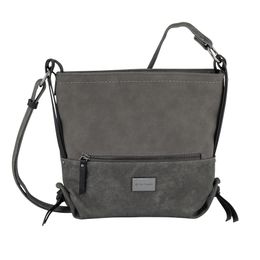 Umh&auml;ngetasche Tom Tailor "ELIN", Damen, Gr. B/H/T: 28,5cm x 26cm x 9cm, grau, Lederimitat, Taschen Umh&auml;ngetasche, mit seitlichen Zierb&auml;ndern