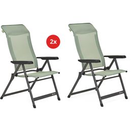 Berger Iseo Luxus Gr&uuml;n 2er-Set - Klappst&uuml;hle
