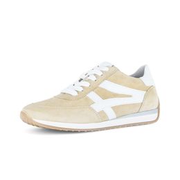 Sneaker Gabor "Sneaker low", Damen, Gr. 40, beige, Schuhe Sneaker