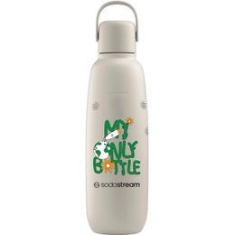 Thermoflasche SodaStream "Metallflasche Fizz&go COOL DWS, 0,9 l, Trinkflasche", sand, bunt, H:28cm, Edelstahl, Kunststoff, Trinkflaschen, Thermoflasche, kompatibel mit SodaStream DUO, E-DUO, TERRA, ART & ENSO Wassersprudler