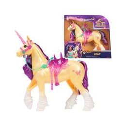 Spin Master Unicorn Academy - Einhorn Leaf, Spielfigur 28 cm gro&szlig;, mit echter M&auml;hne und Schweif, abnehmbarem Zaumzeug, Sattel und B&uuml;rste
