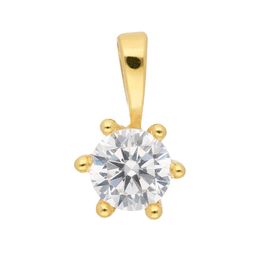Adelia&acute;s Kettenanh&auml;nger ADELIA&acute;S "333 Gold Anh&auml;nger &Oslash; 4,7 mm", gold, Schmuckanh&auml;nger, Damen, mit Zirkonia, Gold, Kettenanh&auml;nger, mit Zirkonia Goldschmuck f&uuml;r Damen