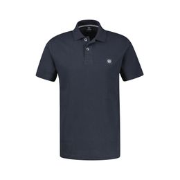 Poloshirt Lerros "Maskulines Poloshirt mit griffiger Struktur in gro&szlig;en Gr&ouml;&szlig;en", Herren, Gr. 4XL, classic navy, 100% Baumwolle, ohne Ausschnitt, Shirts