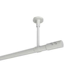 GARDINENSTANGE Sonette Zoena 240 cm (geteilt in 2 x 120 cm), 1-l&auml;ufig, 20 mm &Oslash; Wei&szlig;