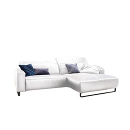 KAWOLA ECKSOFA YORK Wei&szlig; Leder