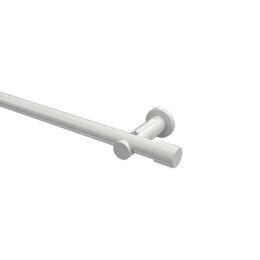 GARDINENSTANGE Platon Santo 180 cm, 1-l&auml;ufig (ohne Ringe), 20 mm &Oslash; Wei&szlig;