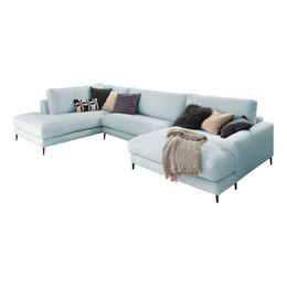 KAWOLA WOHNLANDSCHAFT CARA Hellblau Cord