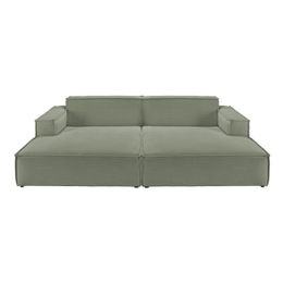 KAWOLA BIG SOFA SAMU Dunkelgr&uuml;n Cord