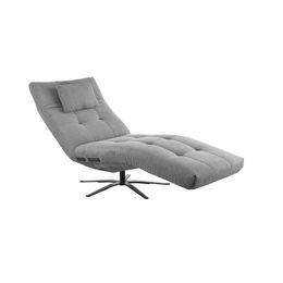 KAWOLA RELAXLIEGE LETICIA Grau Cord Drehbar (360&deg;), Relaxfunktion