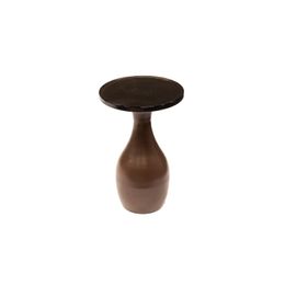 KAWOLA BEISTELLTISCH MOKKA Braun Glas