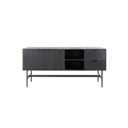KAWOLA SIDEBOARD LORCA Schwarz Holz