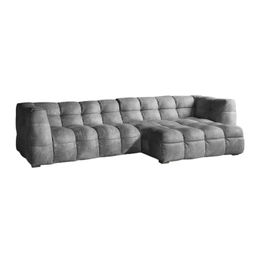 KAWOLA ECKSOFA RIO Hellgrau Velvet