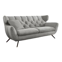 KAWOLA SOFA CHARME Grau Cord