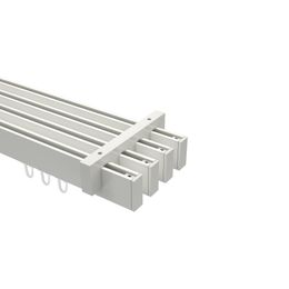 GARDINENSTANGE INNENLAUF Smartline Paxo 520 cm (geteilt in 4 x 130 cm), 4-l&auml;ufig, 14x35 mm Wei&szlig;