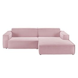 KAWOLA ECKSOFA SAMU Pink Cord