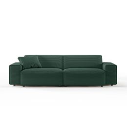 KAWOLA SOFA RANI Smaragdgr&uuml;n Cord