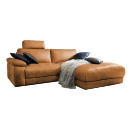 KAWOLA ECKSOFA MOTORISCHER RELAXFUNKTION LOLA Braun Webstoff Relaxfunktion