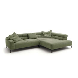 KAWOLA ECKSOFA DELIA Gr&uuml;n Cord