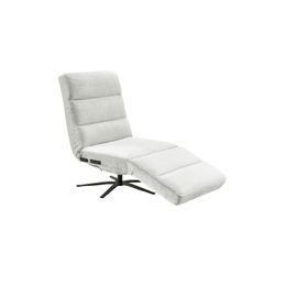 KAWOLA RELAXLIEGE ALINA Wei&szlig; Cord Relaxfunktion, Drehbar (360&deg;)