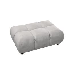 KAWOLA HOCKERBANK VIVIEN Silber Velvet