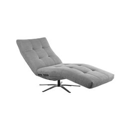 KAWOLA RELAXLIEGE LETICIA Grau Cord Drehbar (360&deg;), Relaxfunktion