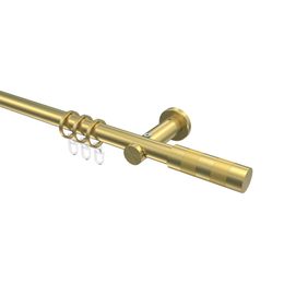GARDINENSTANGE Platon Mavell 180 cm, 1-l&auml;ufig, 20 mm &Oslash; Messing-Optik