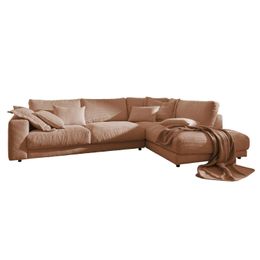 KAWOLA ECKSOFA MADELINE Braun Cord