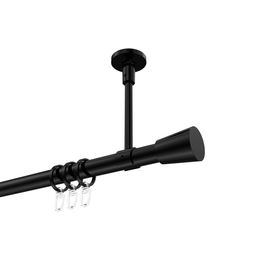 GARDINENSTANGE Sonette Sitra 280 cm (geteilt in 2 x 140 cm), 1-l&auml;ufig, 20 mm &Oslash; Schwarz