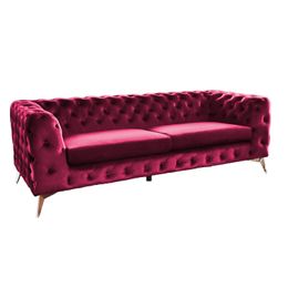 KAWOLA SOFA NARLA Pink Velvet