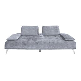 KAWOLA SOFA WIOLO Grau Velvet