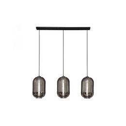 KAWOLA H&Auml;NGELAMPE BRAGA Schwarz Glas