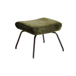 KAWOLA HOCKER LOTTE Gr&uuml;n Velvet