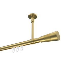 GARDINENSTANGE INNENLAUF Sonette Tanara 400 cm (geteilt in 2 x 200 cm), 1-l&auml;ufig, 20 mm &Oslash; Messing-Optik