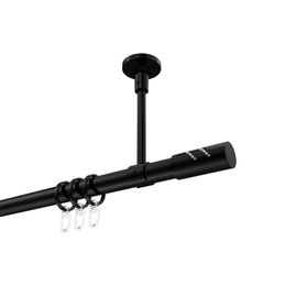 GARDINENSTANGE Sonette Zoena 140 cm, 1-l&auml;ufig, 20 mm &Oslash; Schwarz