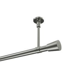GARDINENSTANGE Sonette Sitra 160 cm, 1-l&auml;ufig, 20 mm &Oslash; Edelstahl-Optik