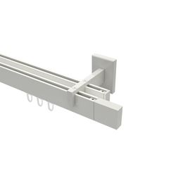 GARDINENSTANGE INNENLAUF Smartline Lox 420 cm (geteilt in 3 x 140 cm), 2-l&auml;ufig, 14x35 mm Wei&szlig;