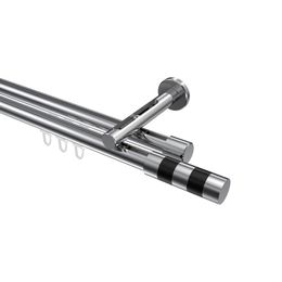 GARDINENSTANGE INNENLAUF Siteno Mavell 120 cm, 2-l&auml;ufig, 20 mm &Oslash; Chrom