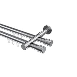 GARDINENSTANGE INNENLAUF Prestige Santo 180 cm, 2-l&auml;ufig, 20 mm &Oslash; Chrom