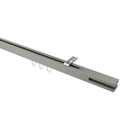 GARDINENSTANGE INNENLAUF Quadline Diapo 200 cm, 1-l&auml;ufig, 20x20 mm Satin-Silber
