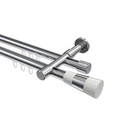 GARDINENSTANGE INNENLAUF Prestige Tanara 240 cm (geteilt in 2 x 120 cm), 2-l&auml;ufig, 20 mm &Oslash; Chrom