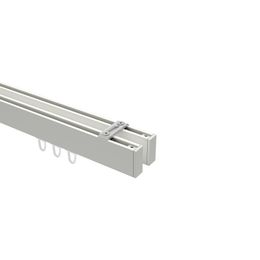 GARDINENSTANGE INNENLAUF Smartline Paxo 600 cm (geteilt in 3 x 200 cm), 2-l&auml;ufig, 14x35 mm Wei&szlig;