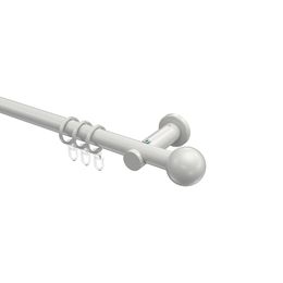 GARDINENSTANGE Platon Luino 160 cm, 1-l&auml;ufig, 20 mm &Oslash; Wei&szlig;