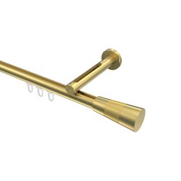 GARDINENSTANGE INNENLAUF Siteno Tanara 480 cm (geteilt in 3 x 160 cm), 1-l&auml;ufig, 20 mm &Oslash; Messing-Optik
