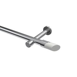 GARDINENSTANGE Prestige Verano 200 cm, 1-l&auml;ufig (ohne Ringe), 20 mm &Oslash; Chrom