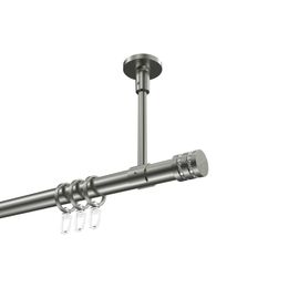 GARDINENSTANGE Sonette Estana 120 cm, 1-l&auml;ufig, 20 mm &Oslash; Edelstahl-Optik