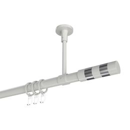 GARDINENSTANGE Sonette Mavell 320 cm (geteilt in 2 x 160 cm), 1-l&auml;ufig, 20 mm &Oslash; Wei&szlig;