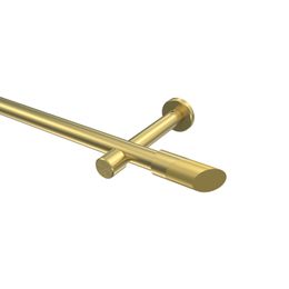 GARDINENSTANGE Prestige Verano 600 cm (geteilt in 3 x 200 cm), 1-l&auml;ufig (ohne Ringe), 20 mm &Oslash; Messing-Optik