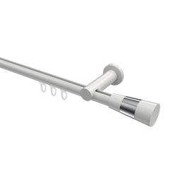 GARDINENSTANGE INNENLAUF Platon Tanara 280 cm (geteilt in 2 x 140 cm), 1-l&auml;ufig, 20 mm &Oslash; Wei&szlig;